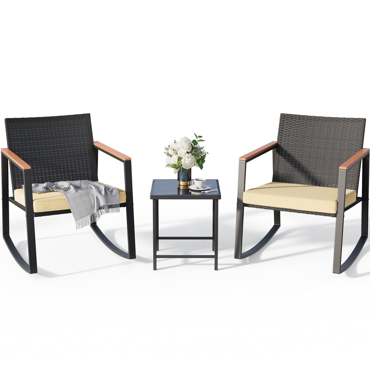 Rocking Patio Bistro Set – Gizoon